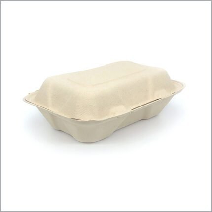 Biodegradable Single Section Container with Hinged Cover 200 Pack ...