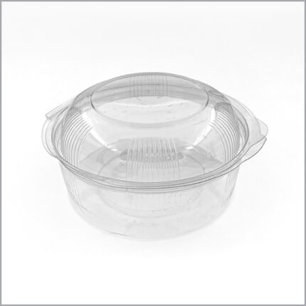 Round Shape Dome Hinged Cover Container - 252 Pack - Halapack | Eco ...
