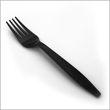 Heavy Duty Black Plastic Forks - 1000 Pack Bulk Supply - Halapack | Eco ...