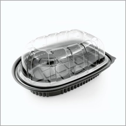 Roasted Chicken Microwavable Container with Lid - 80 Packs - Halapack ...